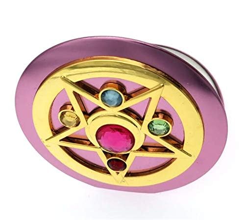 Makeup Compact Mirror Personal Makeup Mirror Portable Travel Handheld Foldable Double Sided Mirror with Crystal Star Miao WU
