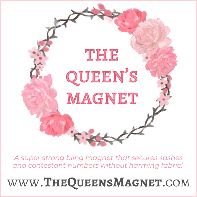AB Queen Magnet Pageant Contestant Number Sash Fashion Accessory Brooch The Queen's Magnet