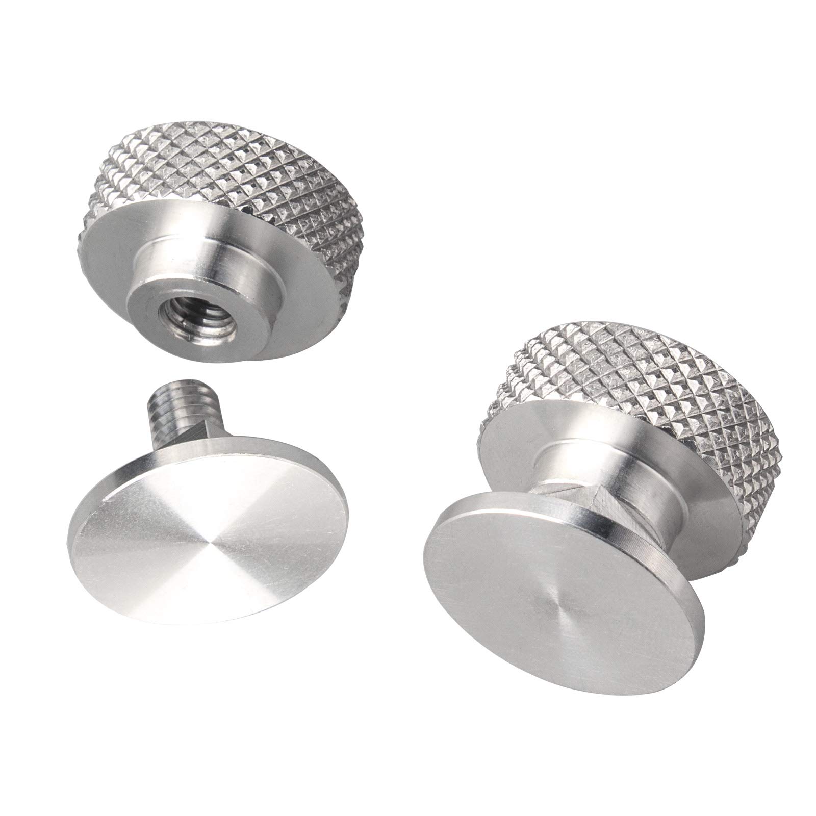 3mirrors Welding Hood (Pipeliner) Helmet Fasteners Headgear Replacement Parts Accessories Screws Flip Hood Aluminum - 1 Pair (Knurled)
