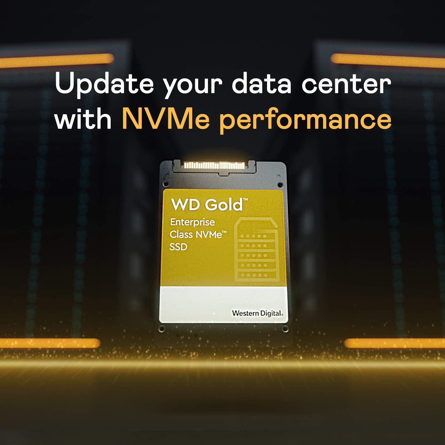 Western Digital 3.84TB WD Gold SN600 Enterprise Class NVMe Internal SSD - U.2 PCIe, 2.5"/7mm - WDS384T1D0D