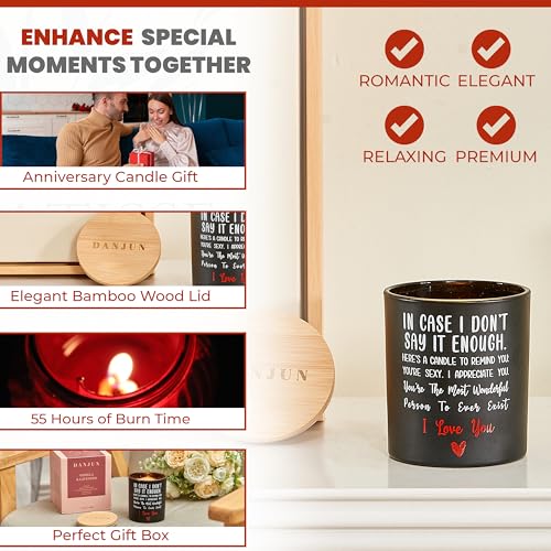 Vanilla & Lavender Scented Soy Candle - 10oz - Wooden Base & Gift Box Included - Ideal Gift for Anniversary - Birthday Gifts for Her or Him