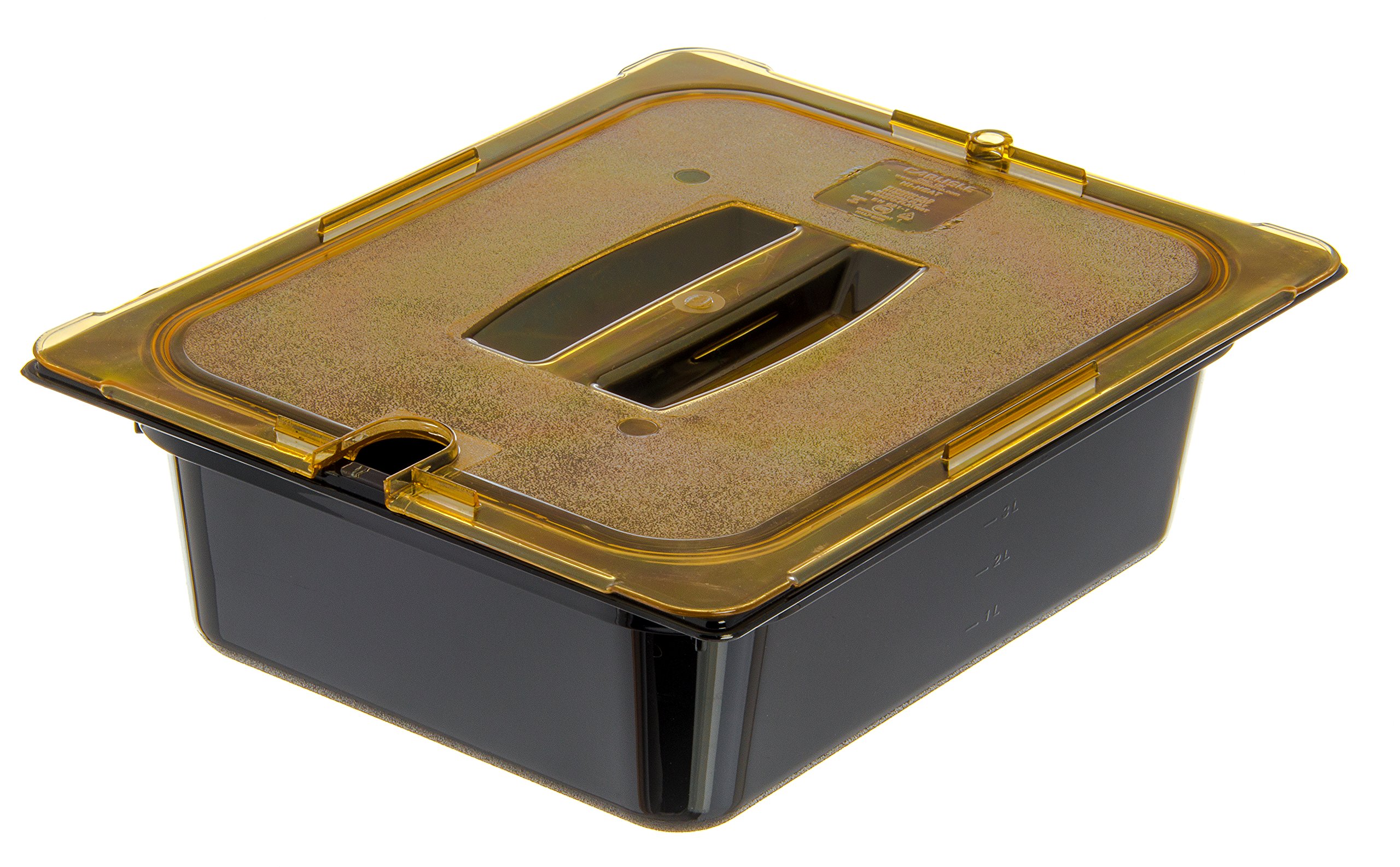 Carlisle FoodService Products 10421B03 StorPlus High Heat Food Pan, 4" Deep, Half Size, Black