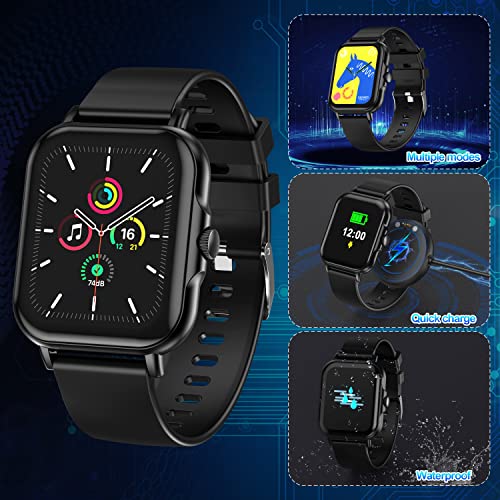 Baometi 1.81'' with Smart Watch(Answer/Make Calls),Full Touch Smartwatch for Women Men, Android Smart Watch for iPhone Compatible,Multiple Sports Mode Activity