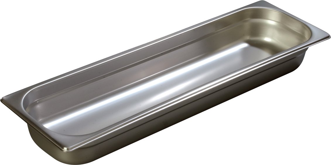 Carlisle FoodService Products Durapan Long Steam Table Pan for Catering, Hotel, and Restaurants, Stainless Steel, 1/2 Size 2.5 Inches Deep, Silver, (Pack of 6)