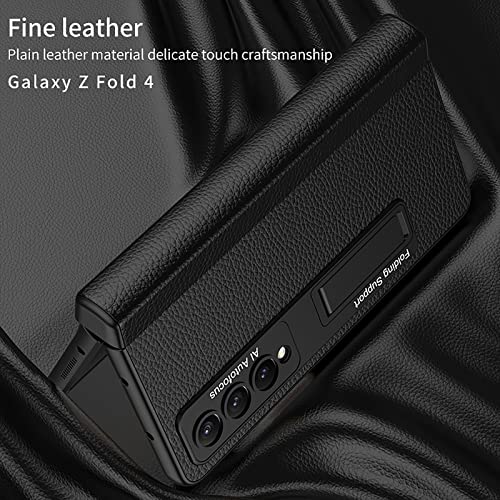 BRAND SET π π
π¨π₯π π πππ¬π, Plain Leather Material Galaxy Z Fold 4 Case with S Pen Holder and Kickstand, All-Inclusive Hinged Phone Case&Cover Suitable for Samsung Galaxy Fold 4 Series(txw)