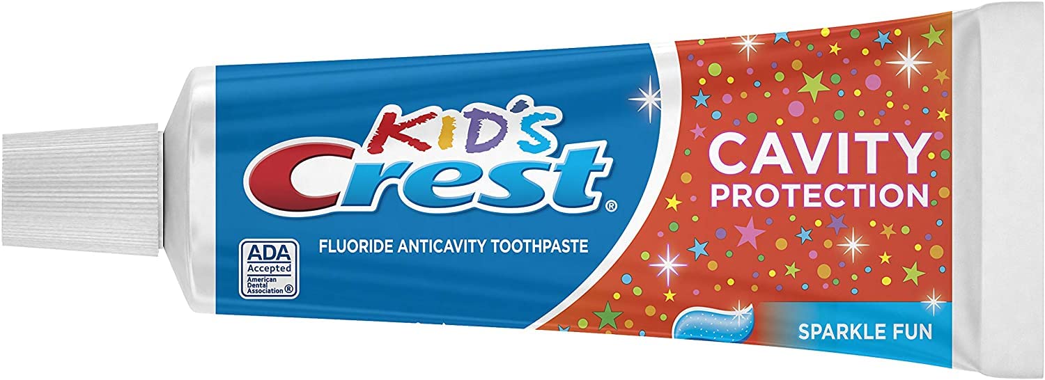 Crest Toothpaste for Kids, Cavity Protection Sparkle Fun 4.6 Ounces Each (Value Pack of 10)