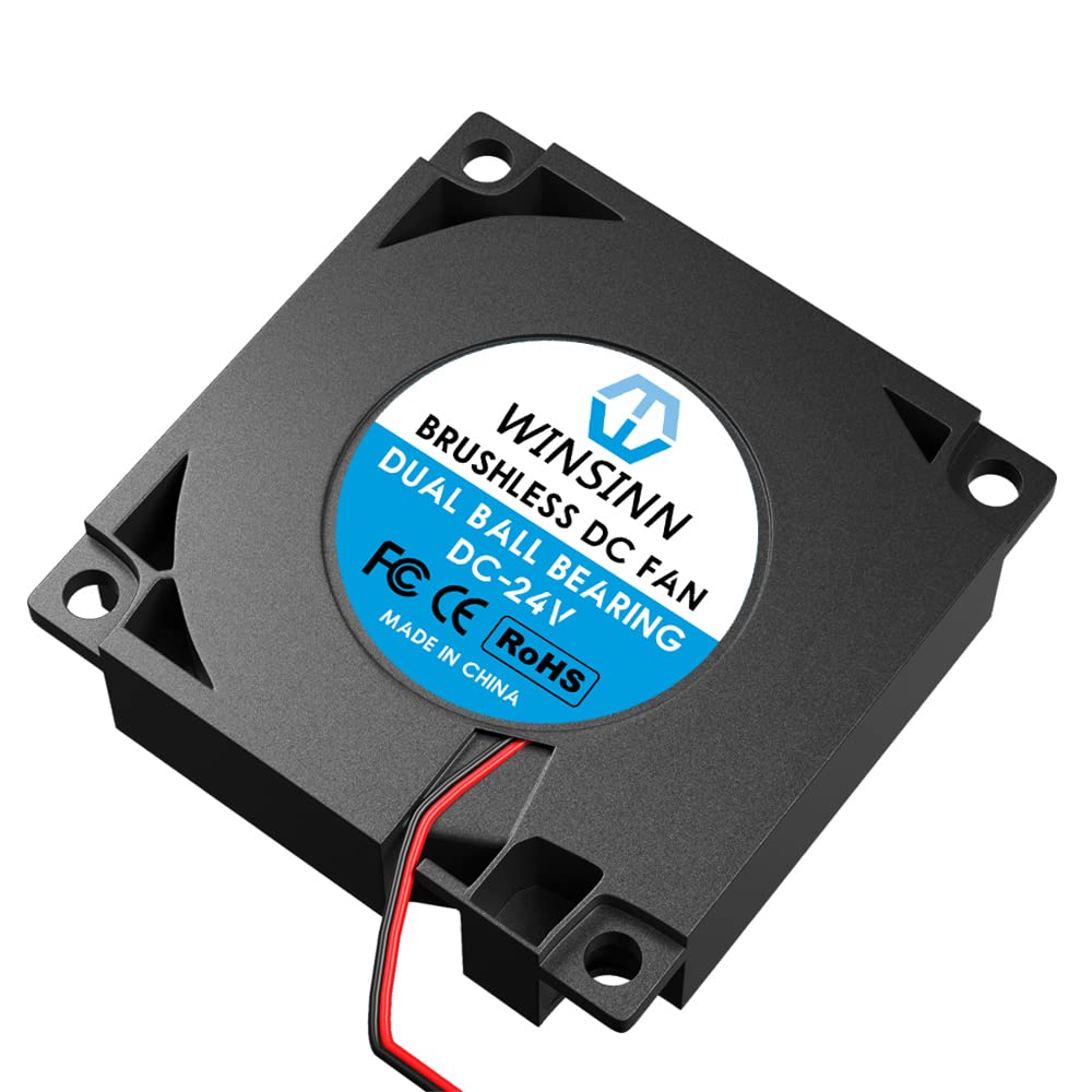 WINSINN 40mm Blower Fan 24V, Ender 3 Fan Upgrade 24 Volt Fans Blower 4010 Dual Ball Bearing, Works with Ender 3 Pro 3X CR-10S (Pack of 2Pcs)