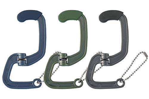 LIHIT LAB Bag Hanger, Black, 4.5 × 2.5 Inches (A7791-24)