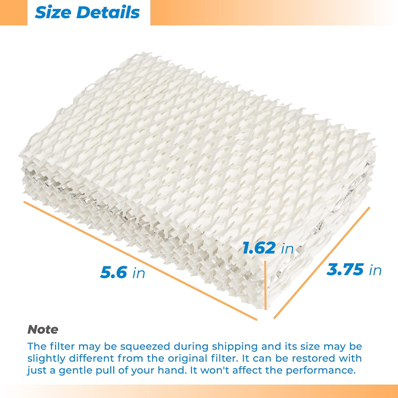 ANTOBLE 2 Pack WF813 Humidifier Filter Replacement for ReliOn RCM-832 RCM-832N, ProCare PCWF813 PCWF-813 PCCM-840 PCCM-832N, Equate EQWF813 EQ 2119-UL Cool Mist Humidifier Filters