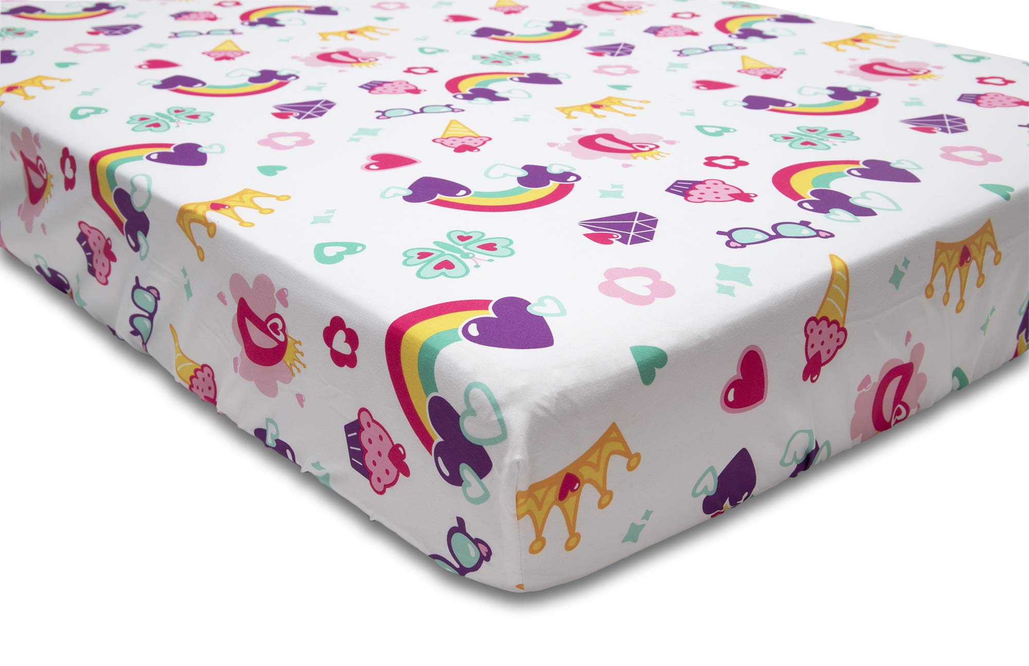 Love Diana "Dream Super Big" 4Piece Toddler Bedding Set, Pink