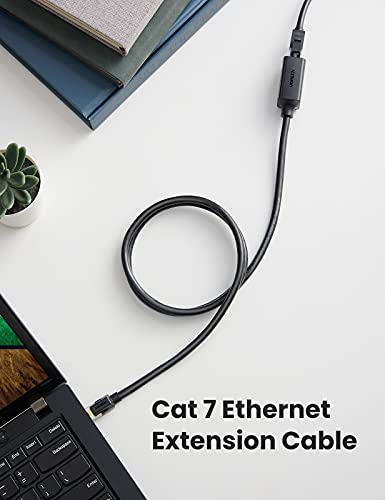 UGREEN Ethernet Extender Cable 6FT, Cat 7 Extension Network Cable 10Gbps RJ45 Male to Female LAN Patch Cord Compatible for Router Modem PC Laptop PS5 Xbox Smart TV 6FT