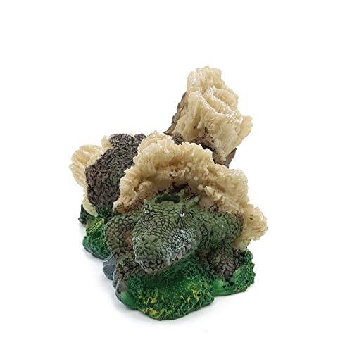 ALEGI Aquarium Air Bubbler Decorations,Air Bubbler Decor Ornament for Fish Tank (Alligator)