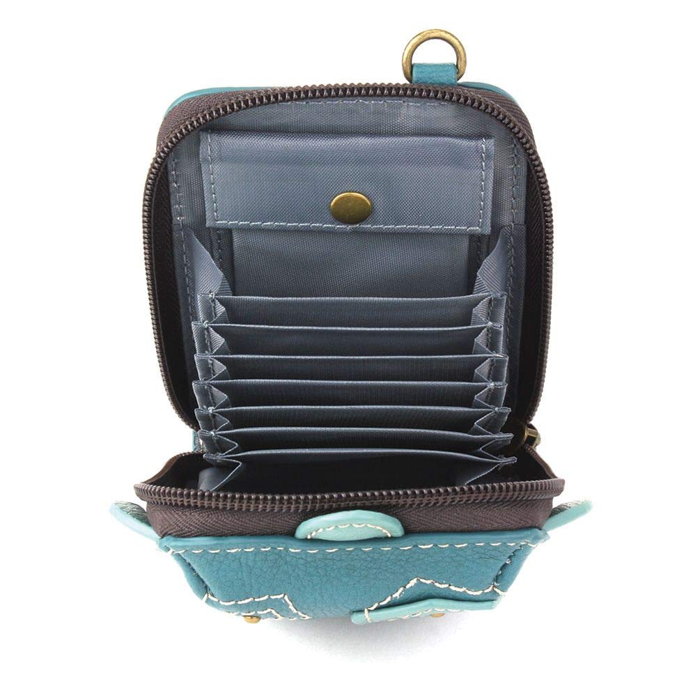 Chala Handbags Cute-C Turtle Credit Card Holder/Wallet WristletF