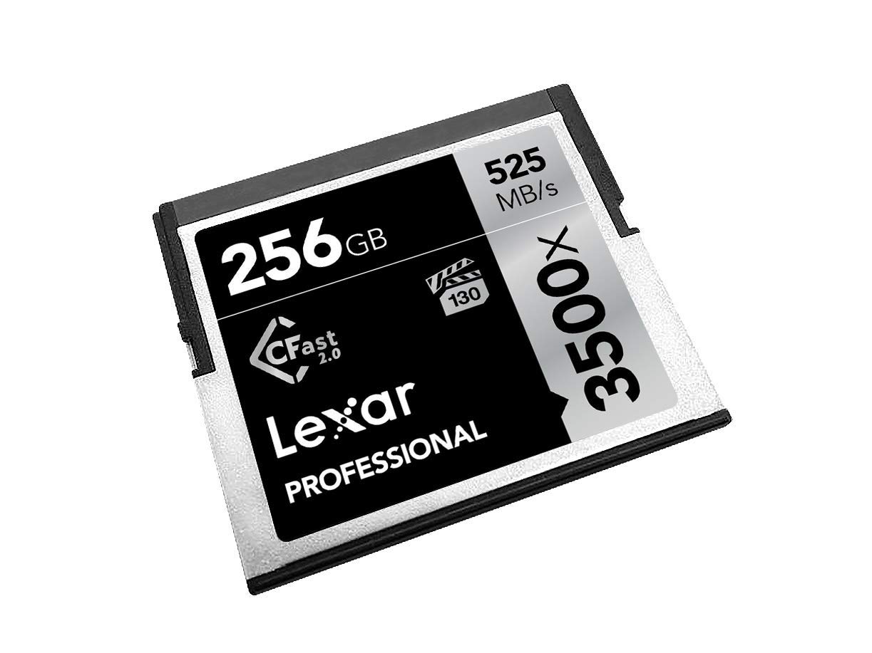 Lexar Professional 3500x 256GB CFast 2.0 Card, Up to 525MB/s Read, for Cinematographer, Filmmaker, Content Creator (LC256CRBNA3500)