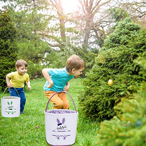 Easter Basket for Kids Easter Bunny Basket Easter Gift Bags Eggs Hunt Bag Kids Easter Tote Bag Easter Decorations