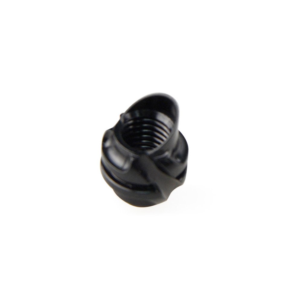 37/45 Degree Aluminum Hooded Peep Sight Compound Bow Housing Aperture Kit with 3 Size inner Core (Black, 37 Degree)