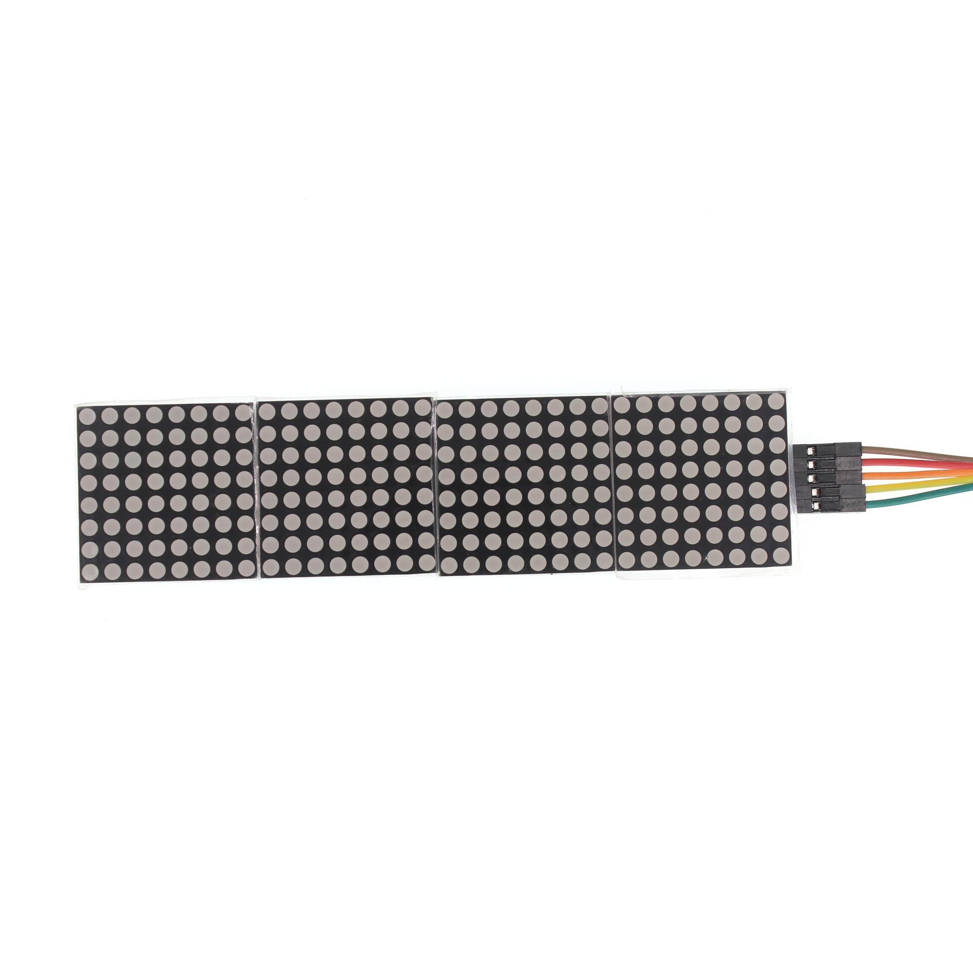HUABAN Blue Digital Tube LED Display Dot Matrix Module for Android Microcontroller 4 in One Display with 5P Line