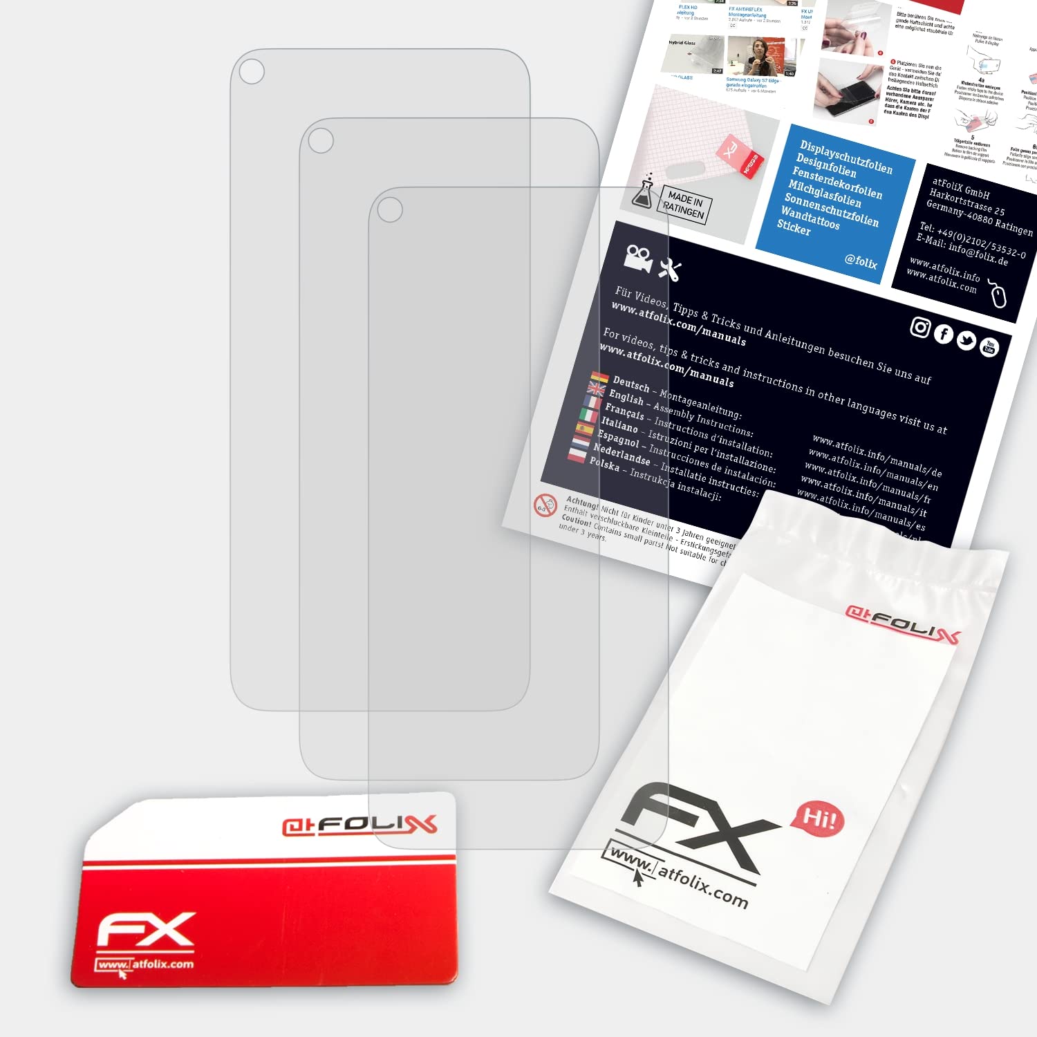 atFoliX Screen Protector compatible with Google Pixel 4a 5G Screen Protection Film, anti-reflective and shock-absorbing FX Protector Film (3X)