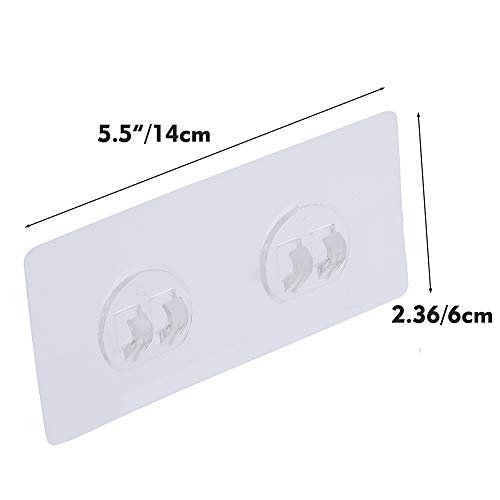 LAIGOO 8 Pcs Replacement Adhesive Stickers for Shower Caddy Corner, No Drilling Wall Hooks Adhesive Strips for Bathroom Shelves
