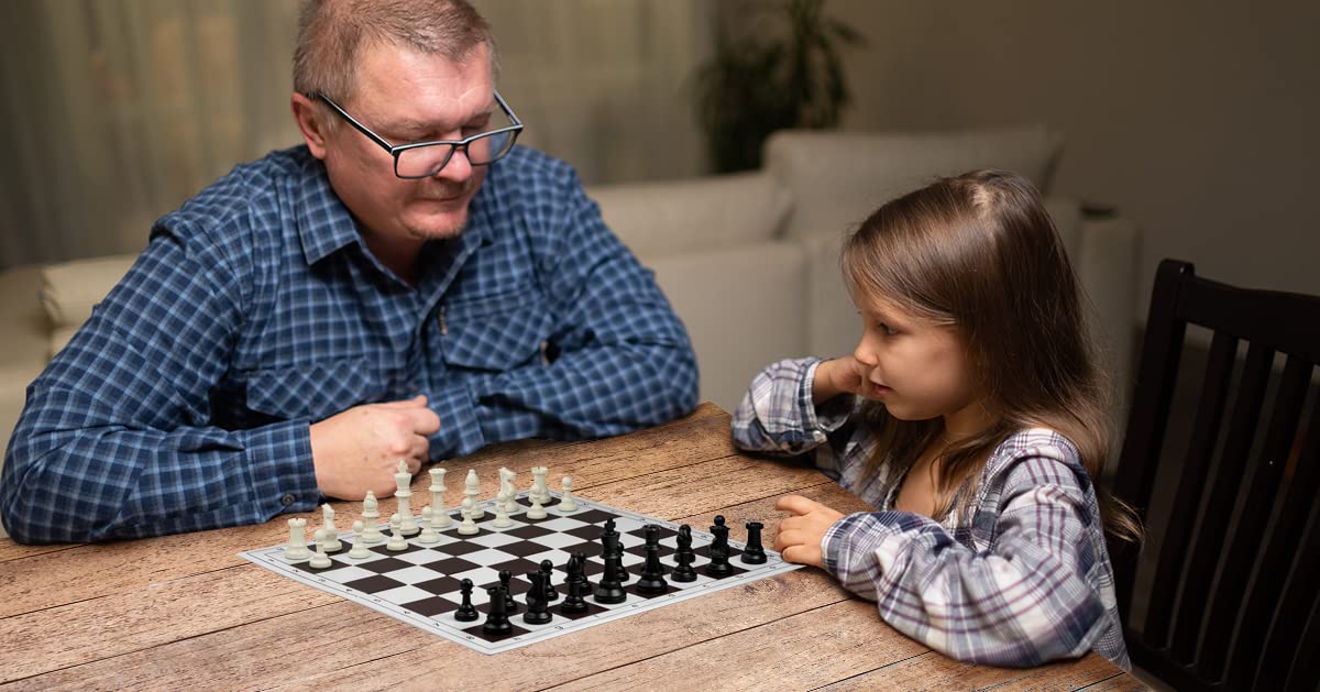 Chess Armory Deluxe Foldable Chess Set w/Chess Board, Chess Clock and Carrying Bag - A Mobile Tournament Chess Set with Clock & Weighted Chess Pieces- Play Anywhere w/Chess Armory Outdoor Chess Set.