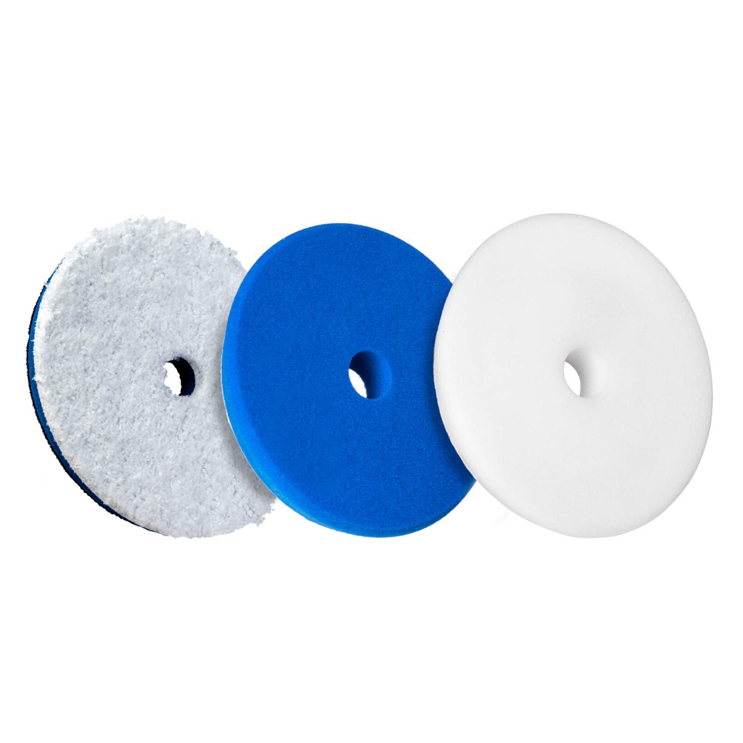 Adam's Polishes Premium Polisher Pads Bundle - Expertly Designed to Make Polishing and Paint Correction Easier and Quicker - Color Coded to Match with Recommended Polishes or Compounds (5.5" Pads)
