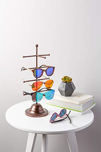 DII Accessory Organization Collection Jewelry Stand, Necklace/Glasses, Bronze