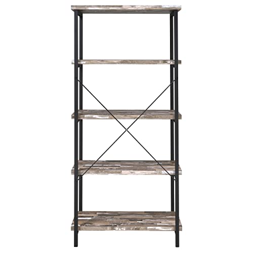 Coaster Furniture Bookcase Salvaged Cabin and Black 801552