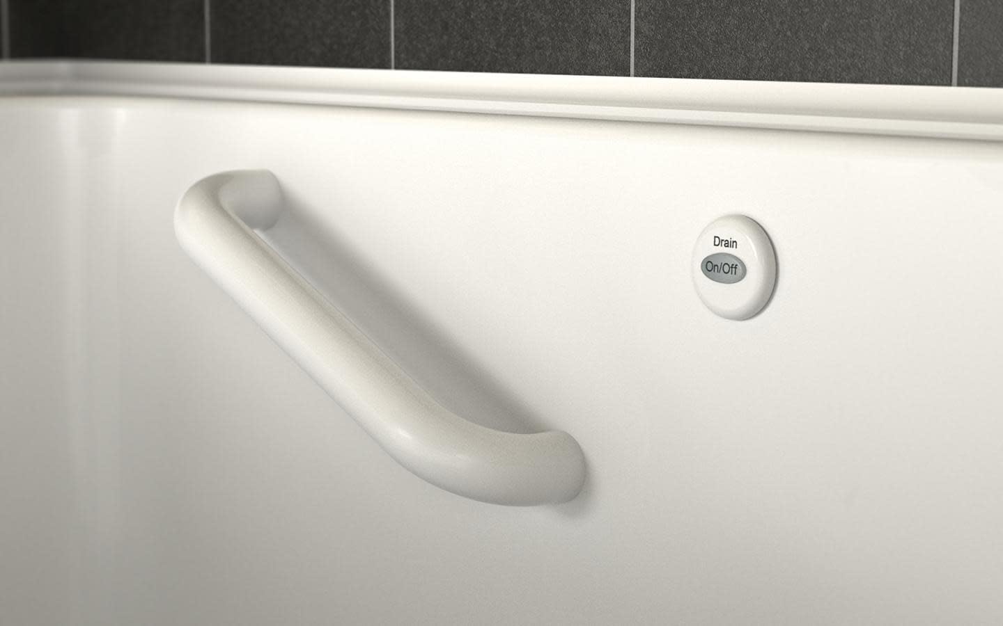 American Standard 3260.219.ALL Acrylic Air Spa 32"x60" Left Side Door Walk-In Bathtub in Linen