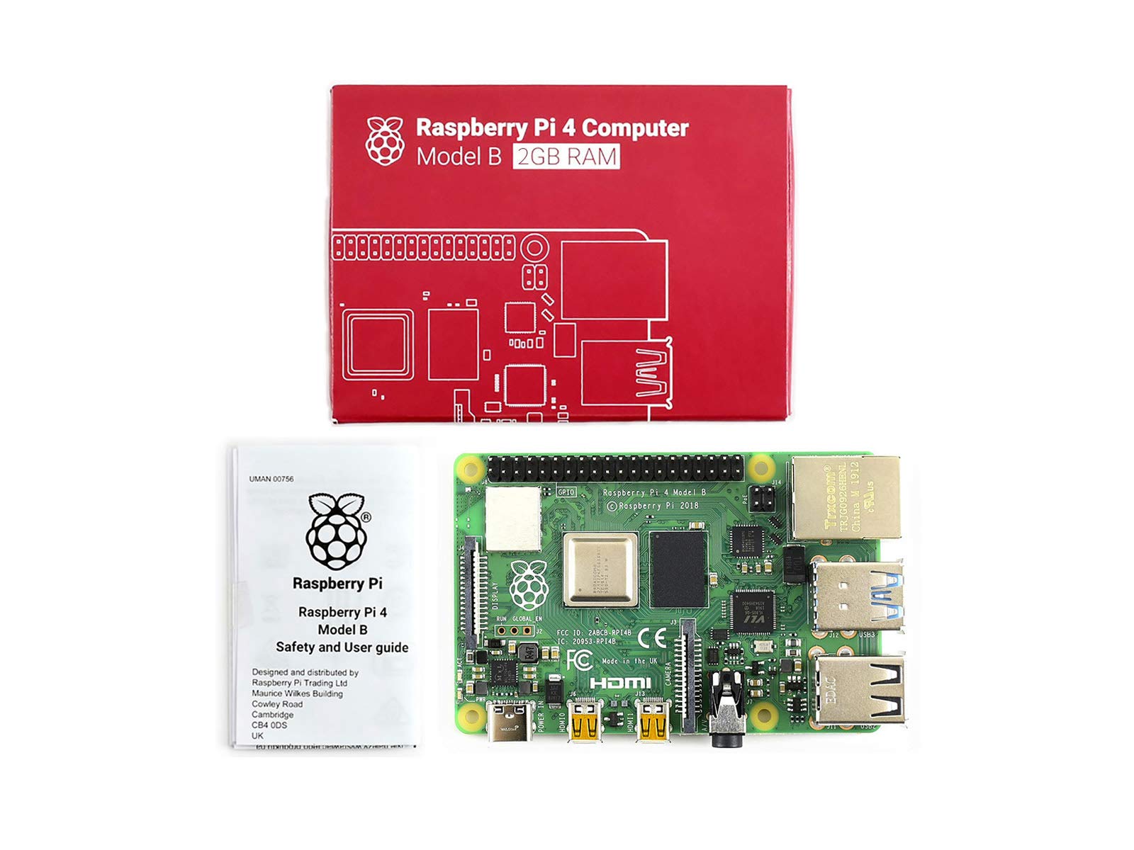 Waveshare Accessory Compatible with Raspberry Pi 4 Model B 4GB RAM with Powerful Processor Faster Networking Support Dual 4K Output and Different Choice of RAM Comes with a Copper Heat Sink
