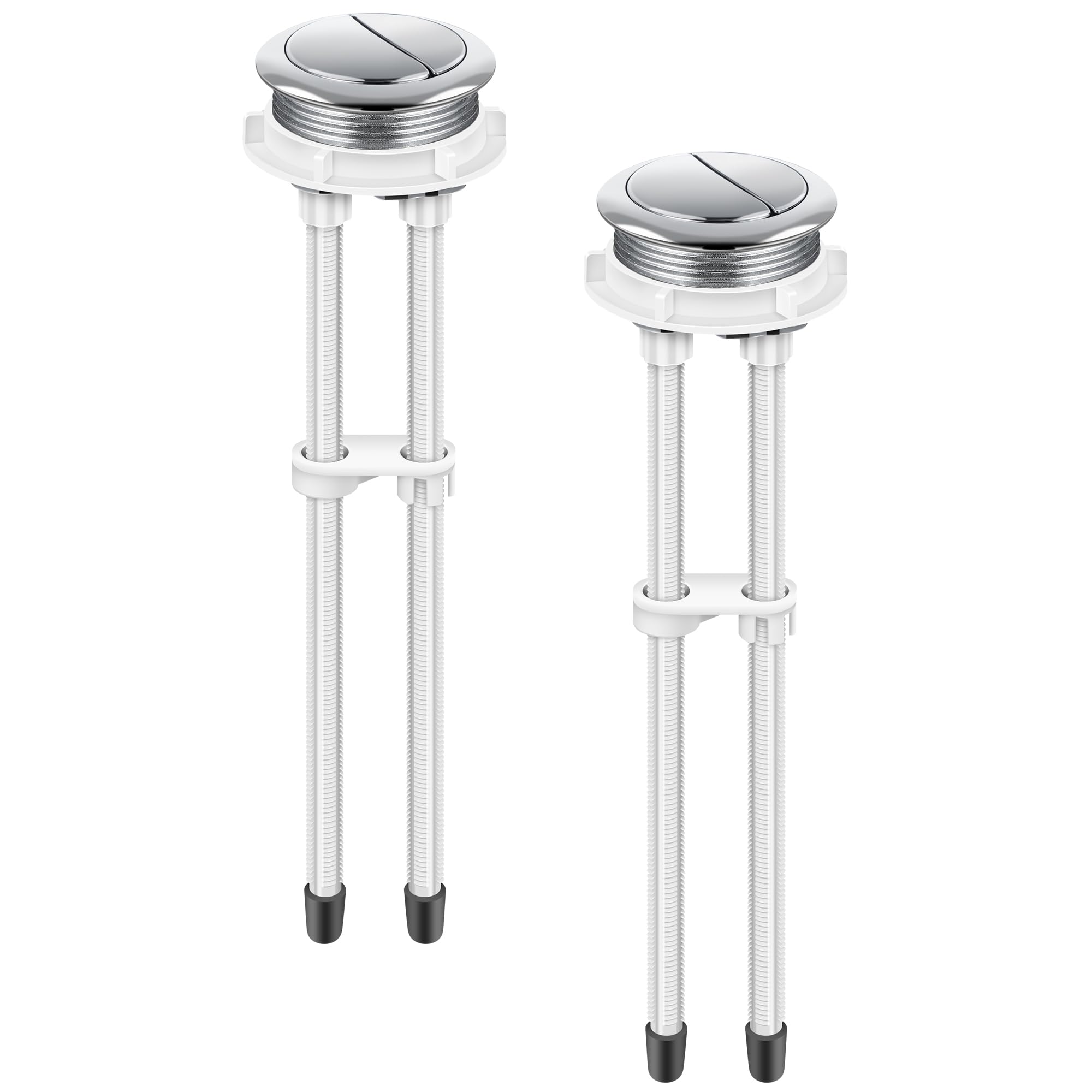 38mm Toilet Tank Buttons, 2 Pack Flush Valve Dual Push Button Replacement Adjustable, Compatible with Glacier Bay Aquasource TOTO, American Standard, KOHLER, Twfords, Armitage Shanks, Geberit