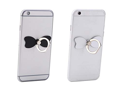 lenoup 4 Pack Cell Phone Bow Ring Holder,Bowknot Phone Ring Kickstand,360 Rotation Cell Phone Finger Ring Grip for Almost All Phones,Pad