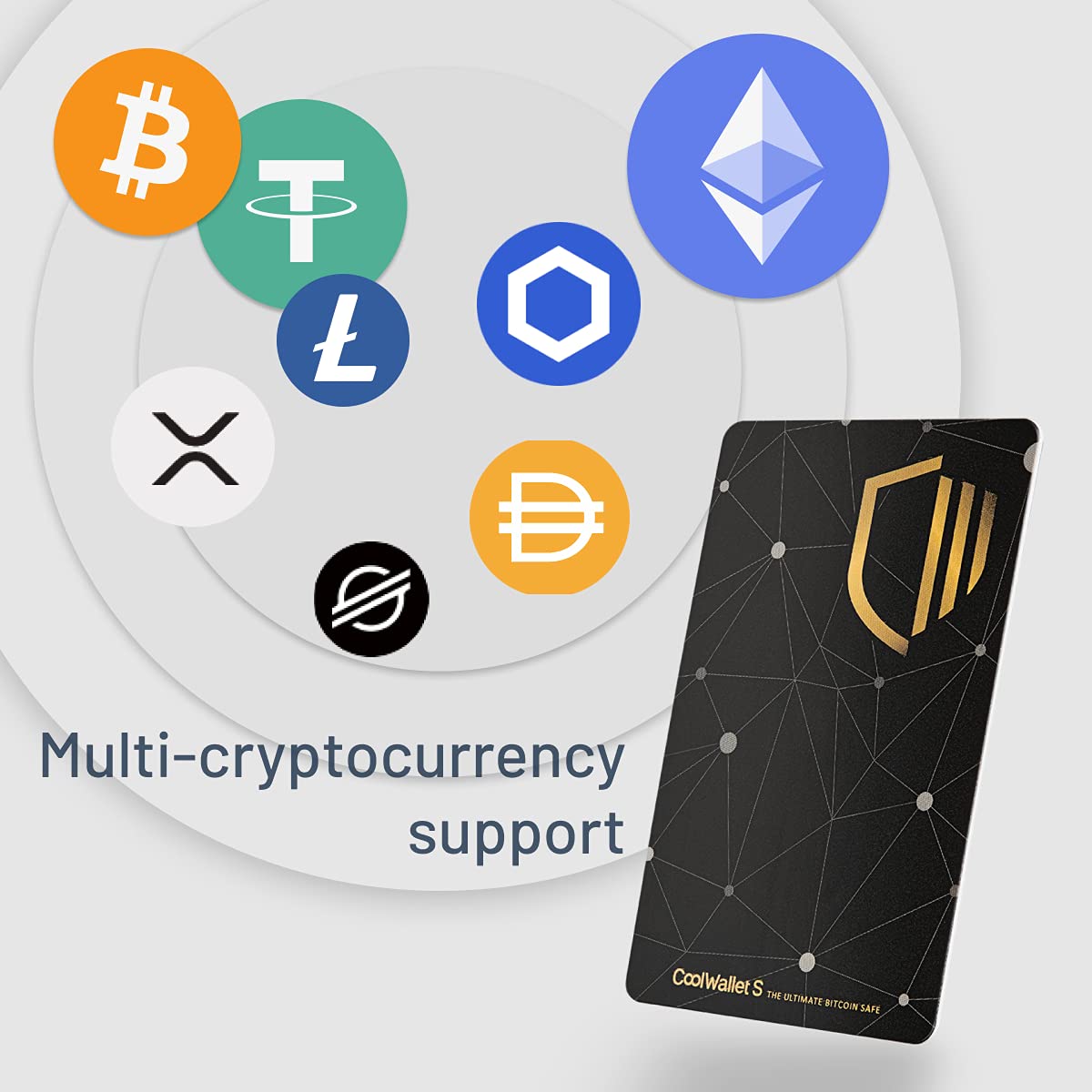 CoolWallet S Duo- Crypto Hardware Wallet 2 Pack, Secure Your Crypto in Style, Bluetooth, Wireless, Cryptocurrency Cold Storage, BTC, Bitcoin, ETH, Ethereum, XRP, USDT, ERC20 Tokens, BEP20 Tokens