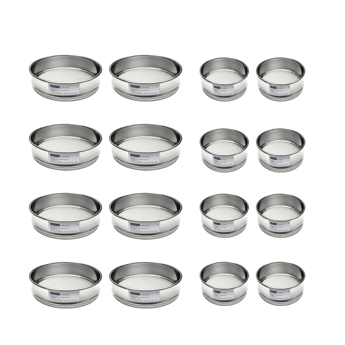 Lab Sieves 80 Mesh, Economy Test Sieve #80 Mesh, 8'' Diameter, 304 Stainless Steel Wire Cloth φ20×4.5cm