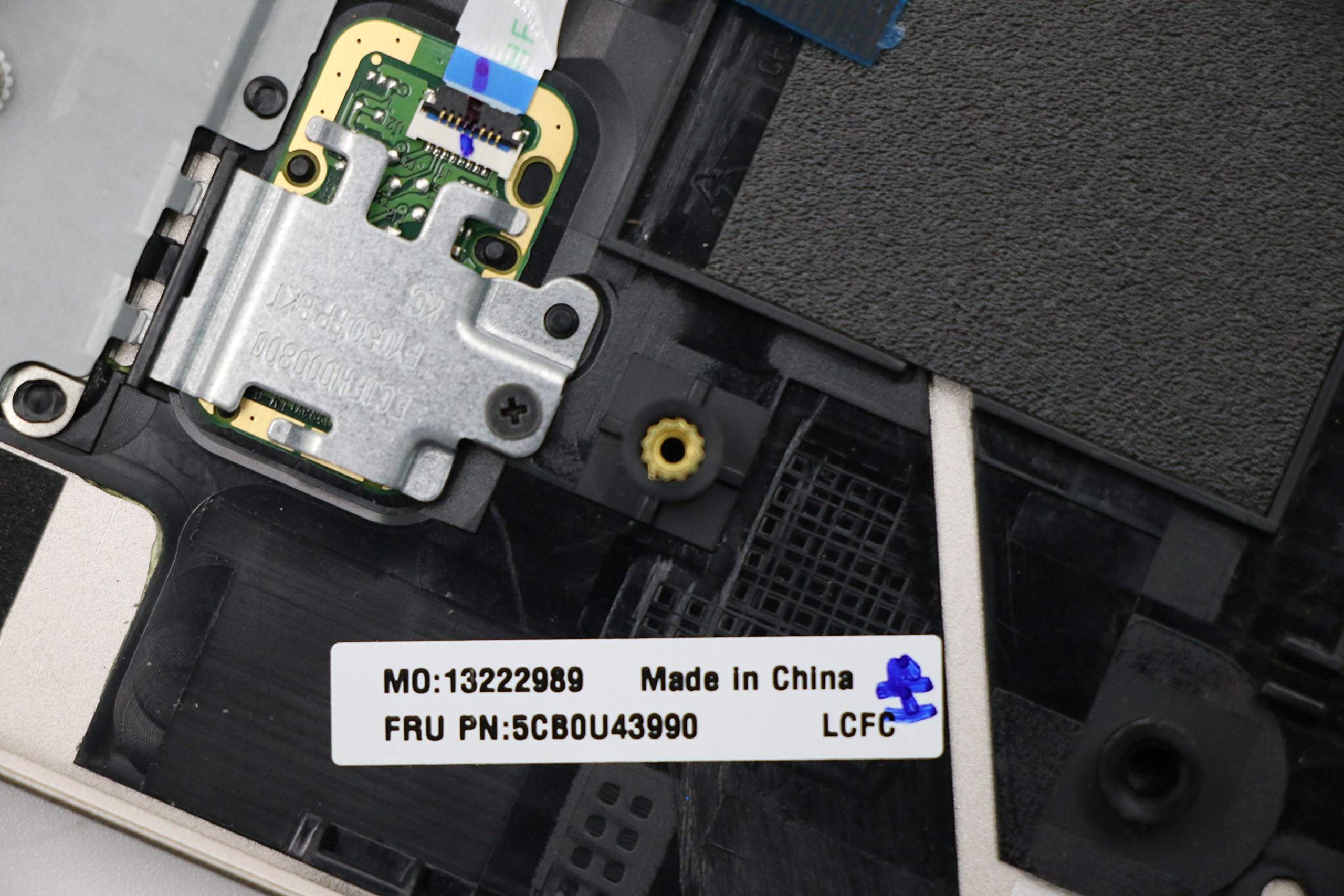Replacement for Lenovo Yoga C740-14 C740-14IML Laptop Upper Case Palmrest Keyboard Touchpad Assembly Part 5CB0U43990 Top Cover Sliver