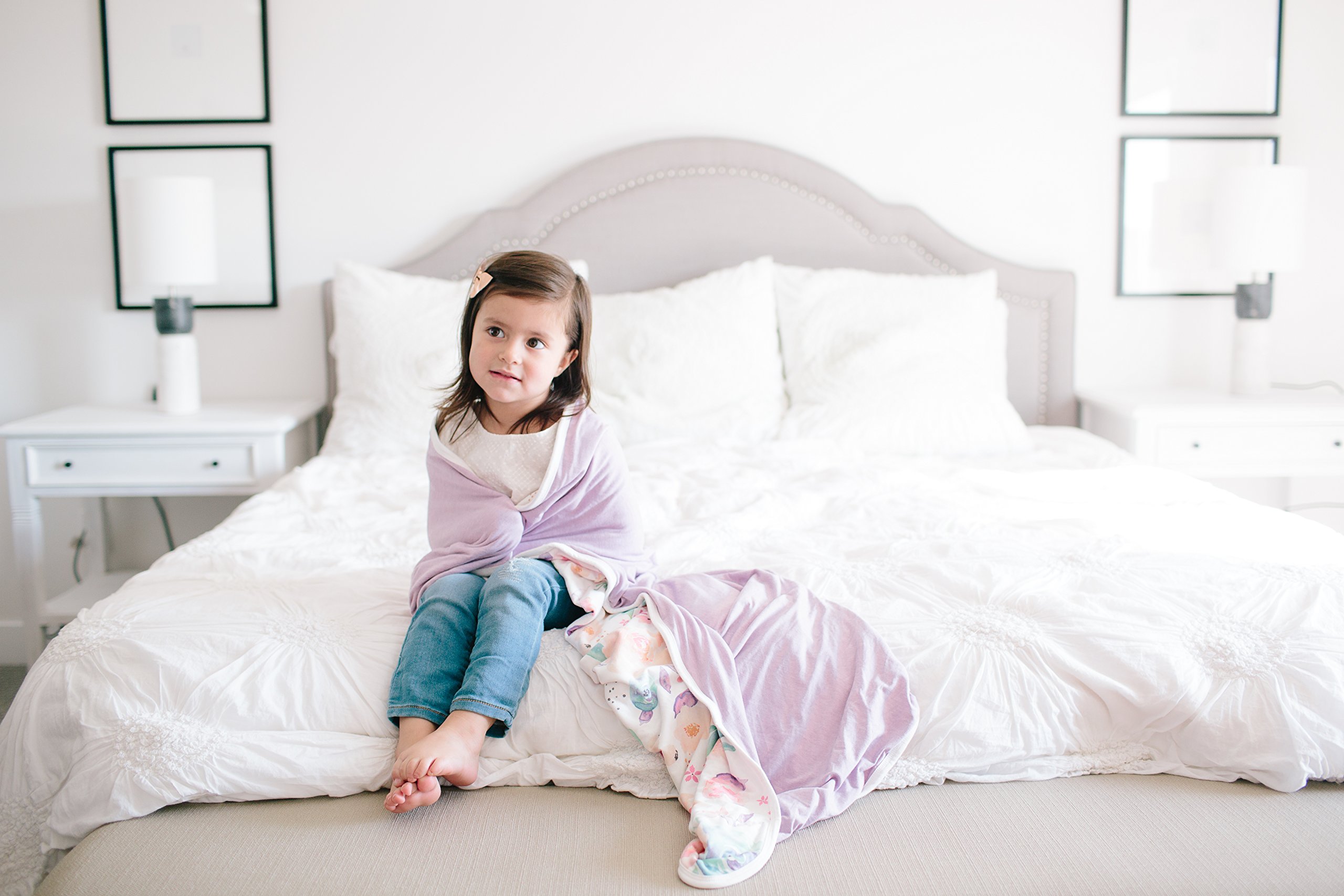 Copper Pearl Three-Layer Baby Blanket: Soft Quilts for Boys & Girls | Breathable, Cozy Toddler Blanket | Newborn Quilt | 46x46 Premium Polyester/Rayon Bloom