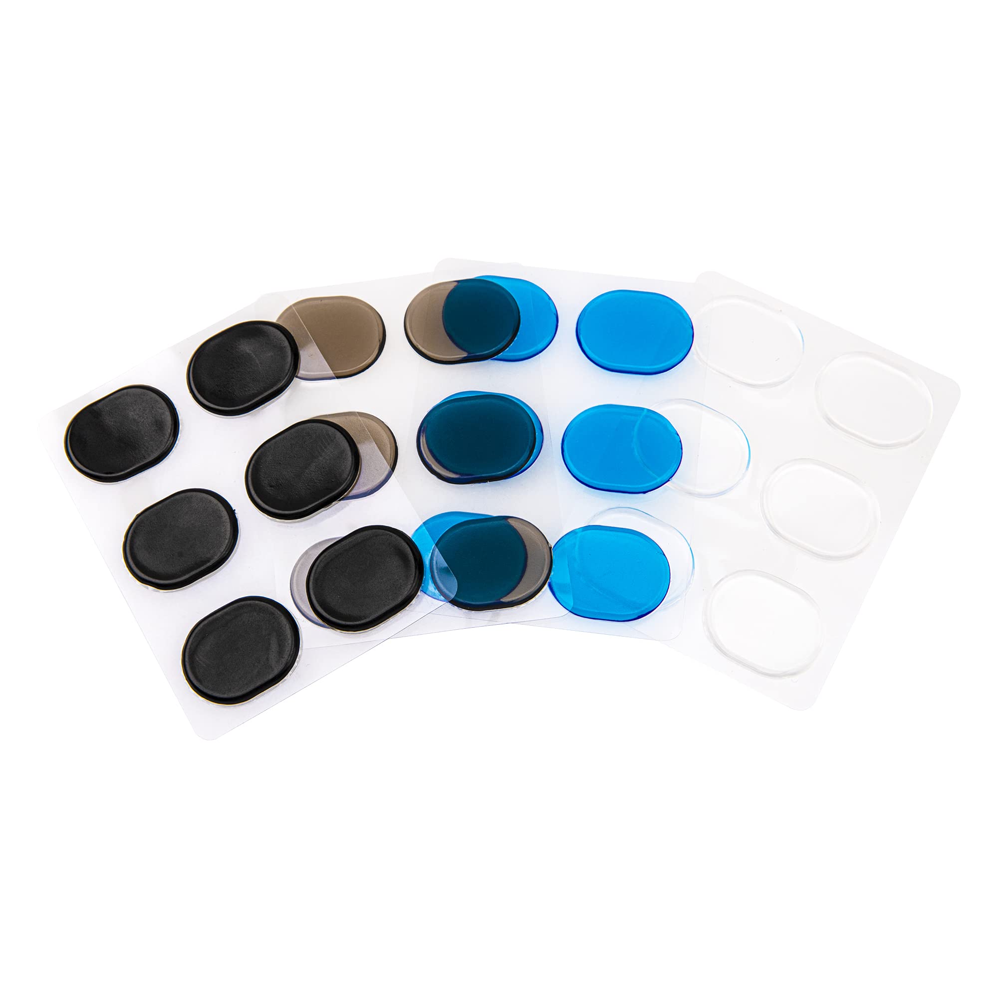 48 Pieces Yootones Drum Dampeners Gel Pads Silicone Drum Silencers Soft Drum Dampening Gel Pads 4 Colors Drum Mute Pads Compatible with Drums Tone Control