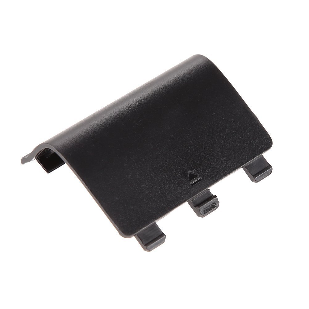 5 PCS Battery Cover Door Lid Shell Replacement Parts for Xbox One Wireless Controller (Black)