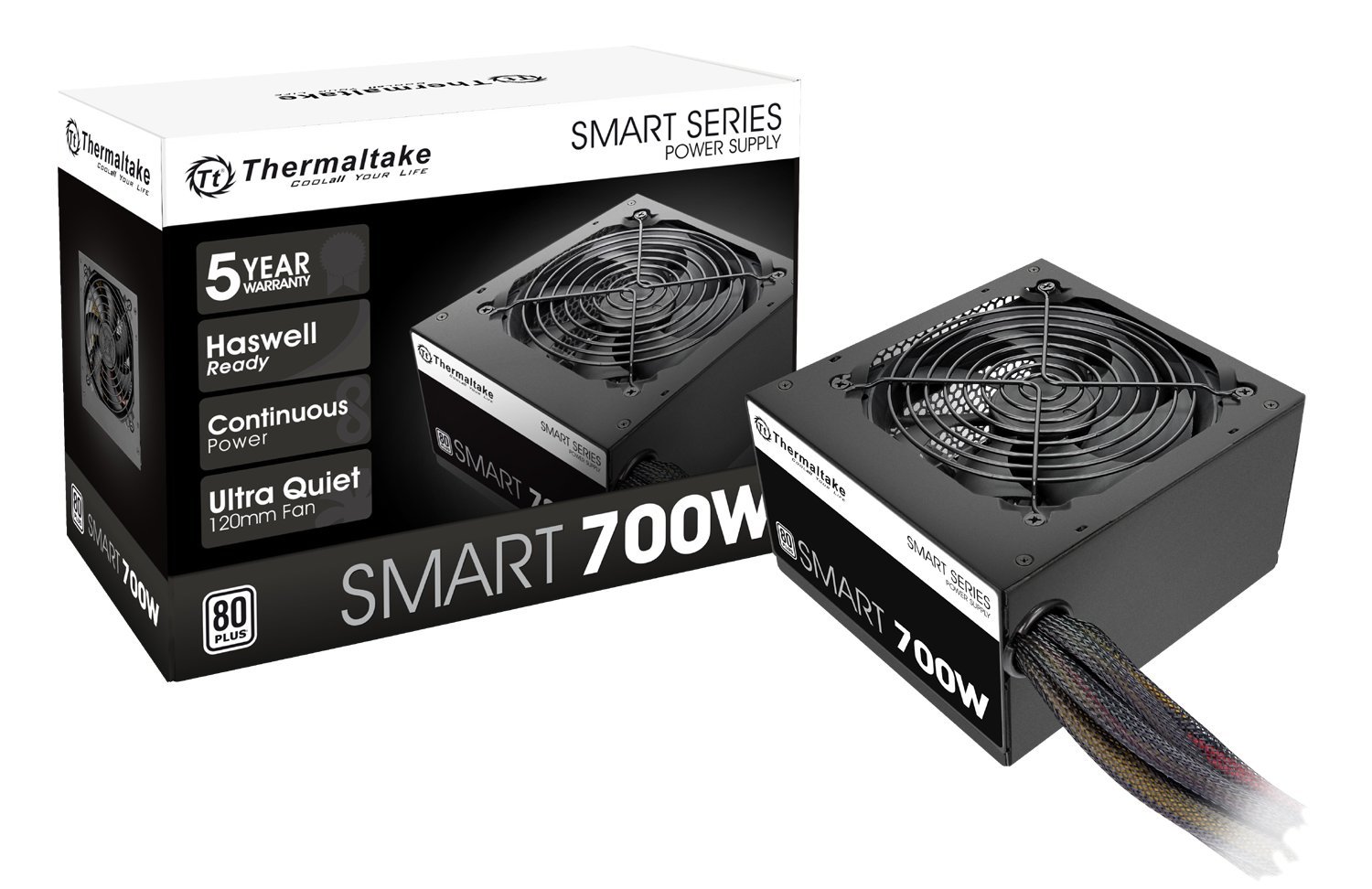 Thermaltake Smart 700W 80+ White Certified PSU Power Supply & Seagate Barracuda 2TB Internal Hard Drive HDD – 3.5 Inch SATA 6Gb/s 7200 RPM 256MB Cache 3.5-Inch – Frustration Free Packaging