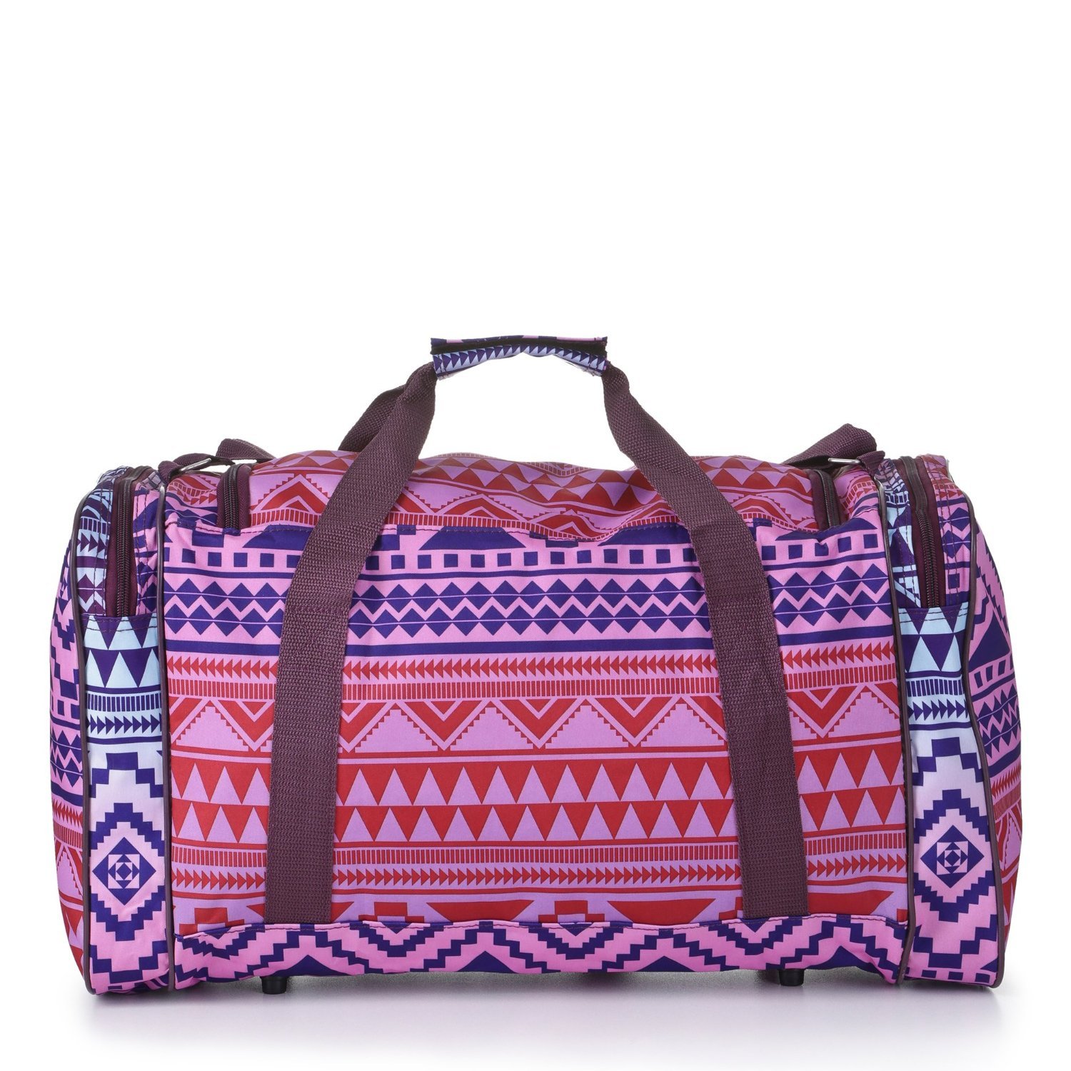 5 Cities Carry On Lightweight Small Hand Luggage Cabin on Flight & Holdalls (Aztec Multicolour x2)