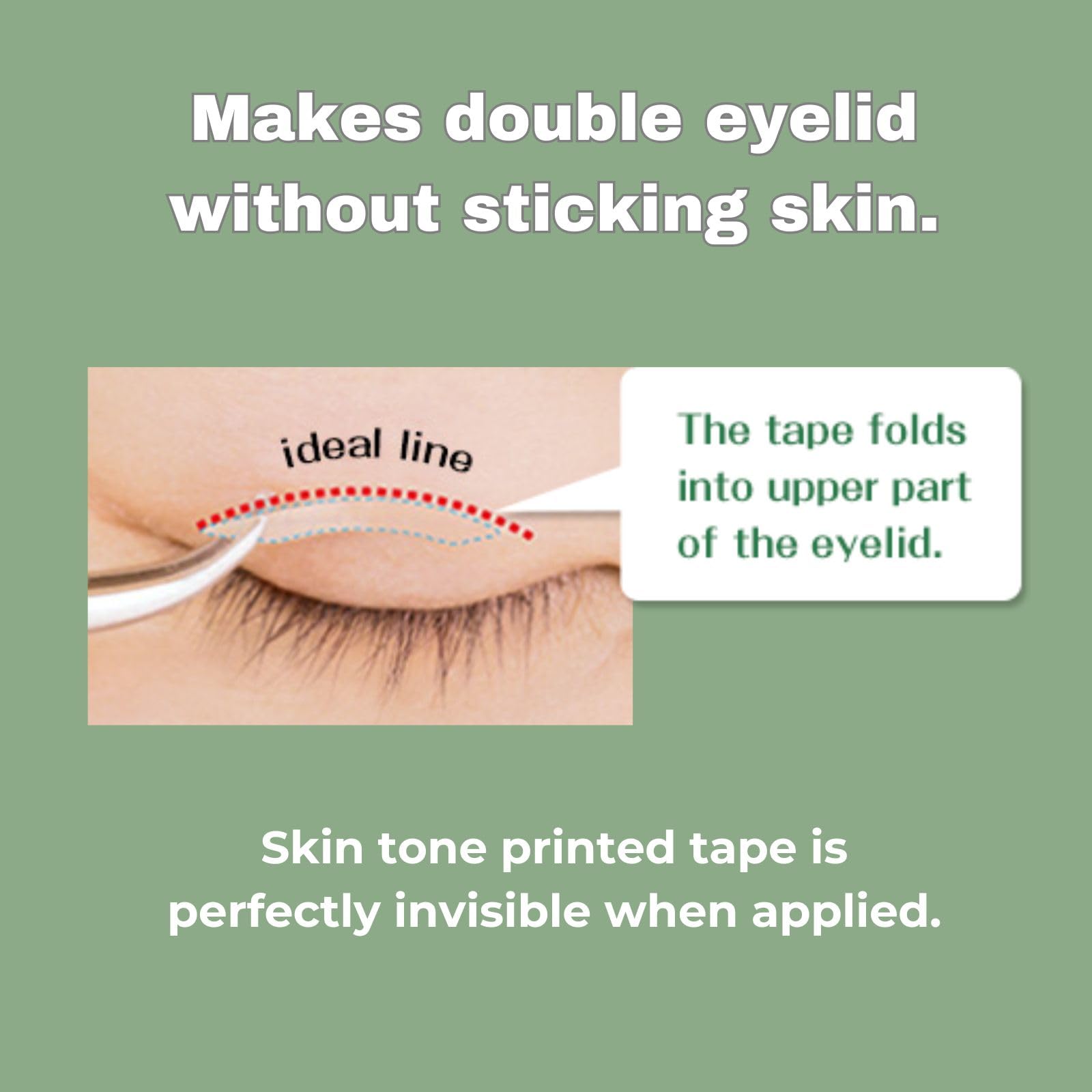 D-UP Wonder Eyelid Tape Waterproof Eyelid Stickers, 120 Pc, Invisible Blend Double Eyelid Lift Strips for Droopy Eyes, Japanese Instant Natural Eye Lid Eye Makeup, One Sided Adhesive