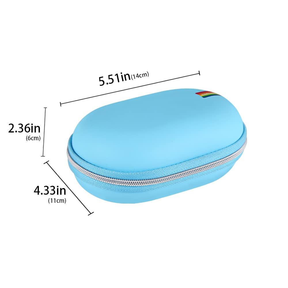 Leayjeen Portable Case Compatible with Blood Glucose Monitor Kit,Holds Glucometer, Lancing Device, Blood Sugar Test Strips,Lancets and Other Diabetic Testing Accessories-Blue(Case Only)