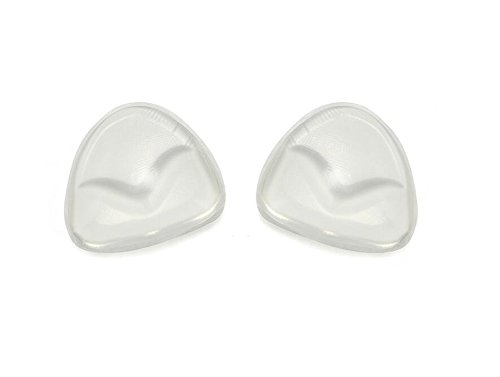 UPSTORE 1Pair Silicone Gel Triangle Shaped Bra Inserts Breast Chest Swimsuit Pads Enhancers Push-up Molding Pad A to D Cup for Bikini (Clear)