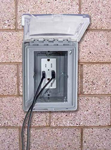 Hubbell USB15AC5WWR Outdoor USB Charging Outlet Weather Resistant WR TR-White (15 amps)