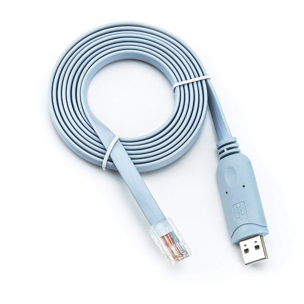 USB Console Cable USB to RJ45 Serial Port Connection Cable Router/Switch Basic Accessory 2Pack