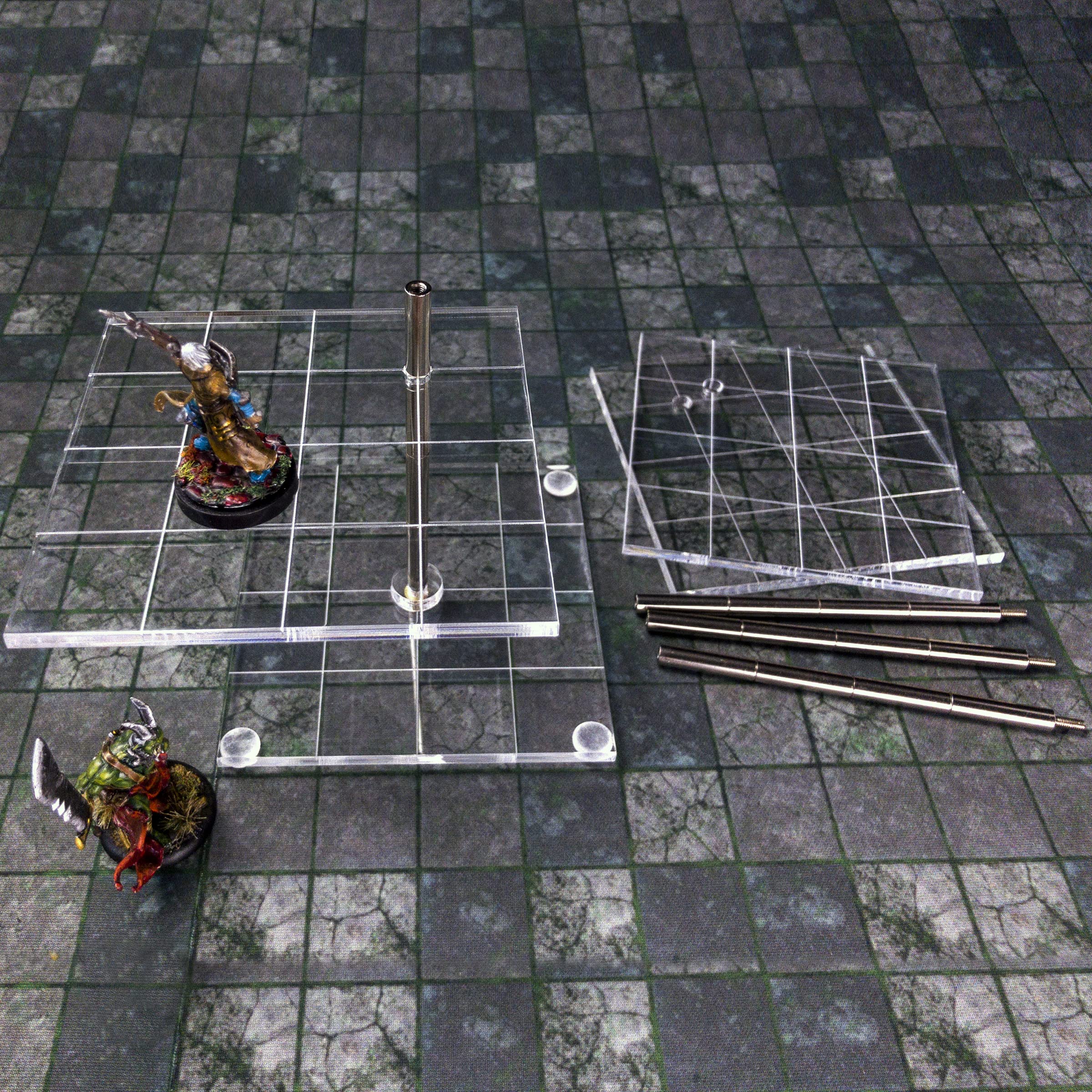 3D Combat Risers – Elite Set | Quick Change Height Feature | Multiple Platforms | Flyer Flight Stand