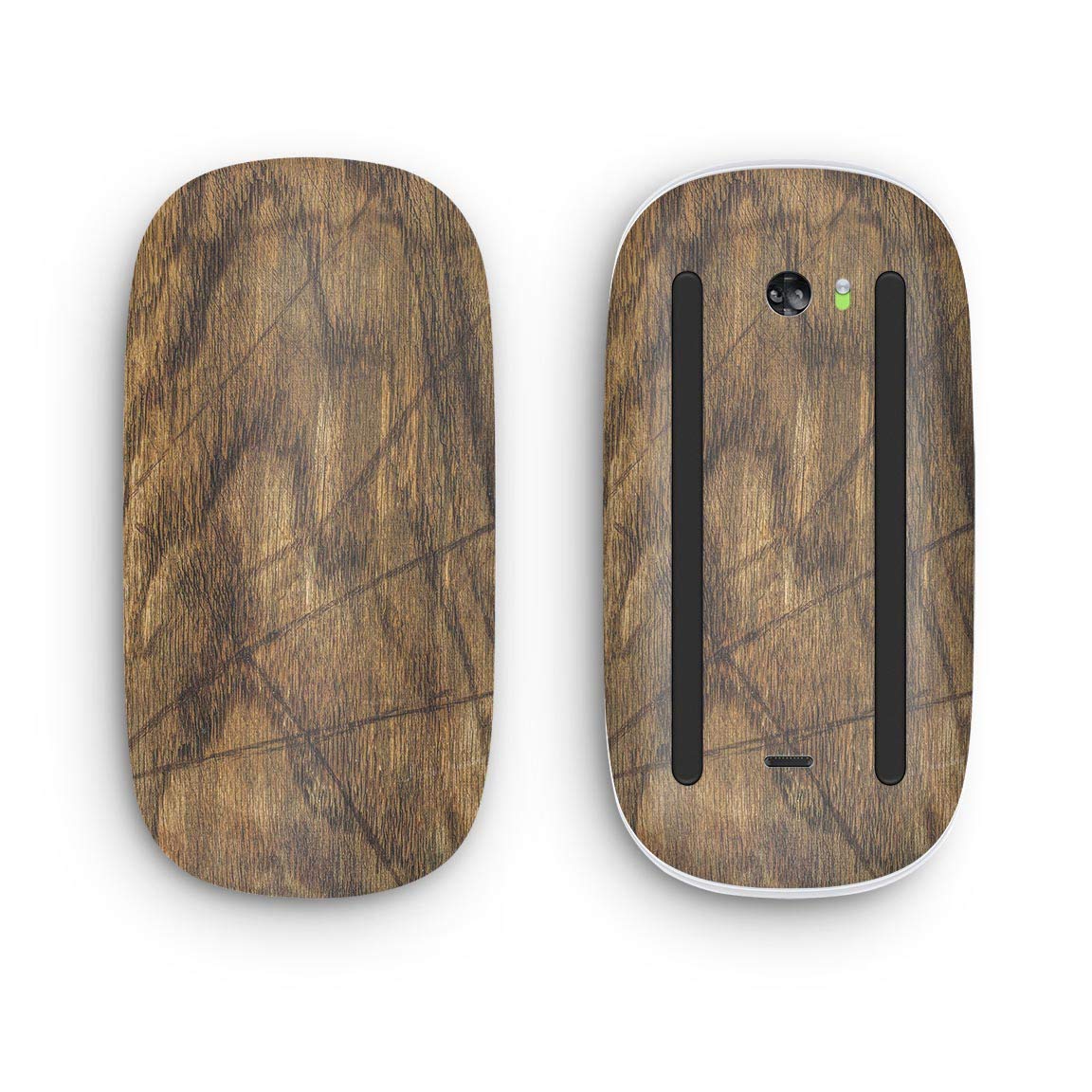Design Skinz Raw Wood Planks V3 Vinyl Decal Compatible with The Apple Magic Mouse 2 (Wireless, Rechargable) with Multi-Touch Surface