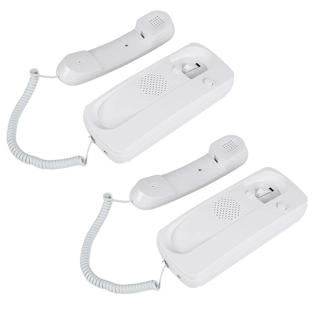 Intercom Phone, WallMounted Intercom System, 2 Way NonVisual Interphone, Wired Home Intercom System, Ideal for Office Department Store