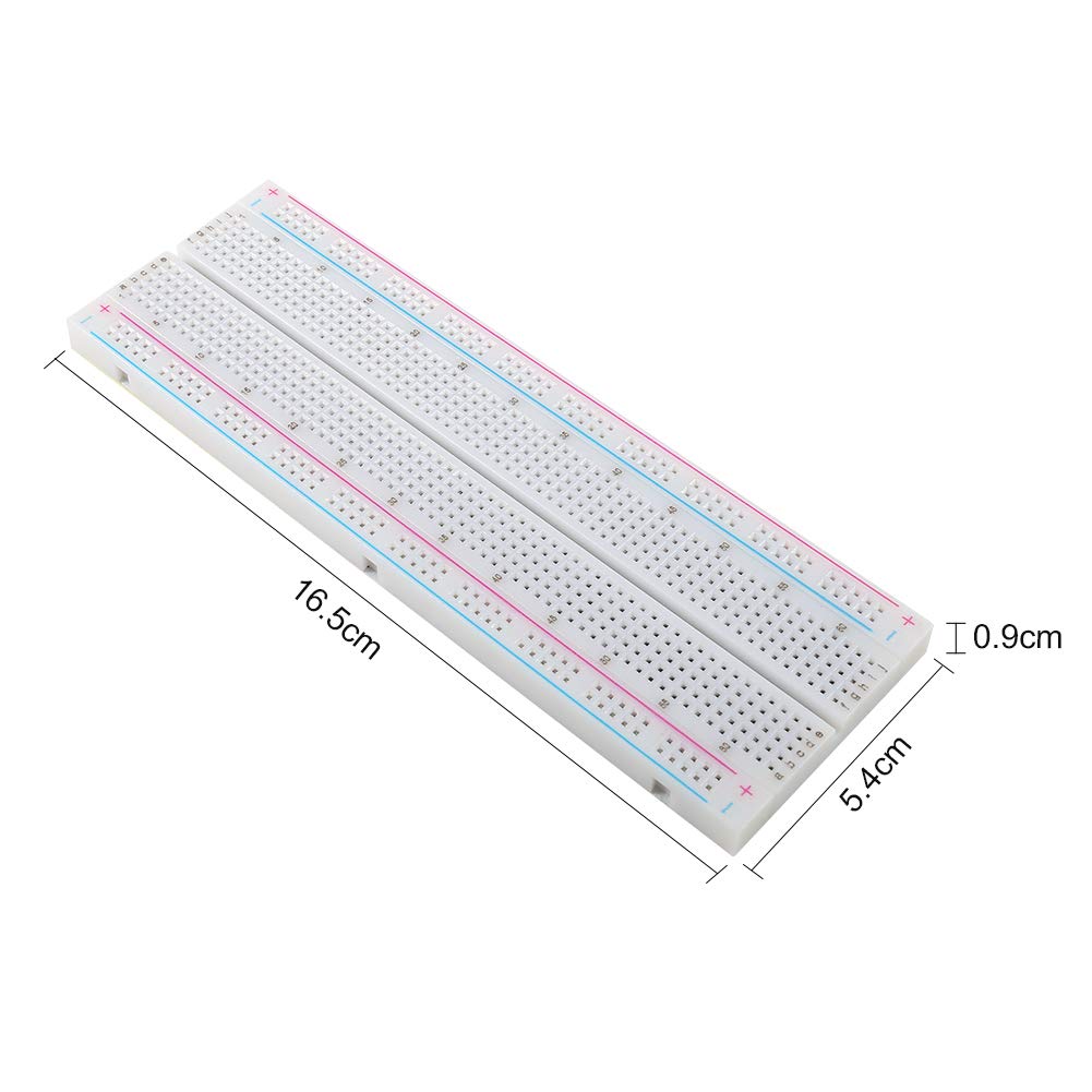 3pcs MB-102 Breadboard, MELIFE 830 Point Solderless Prototype PCB Board Kit for Proto Shield Distribution Connecting Blocks