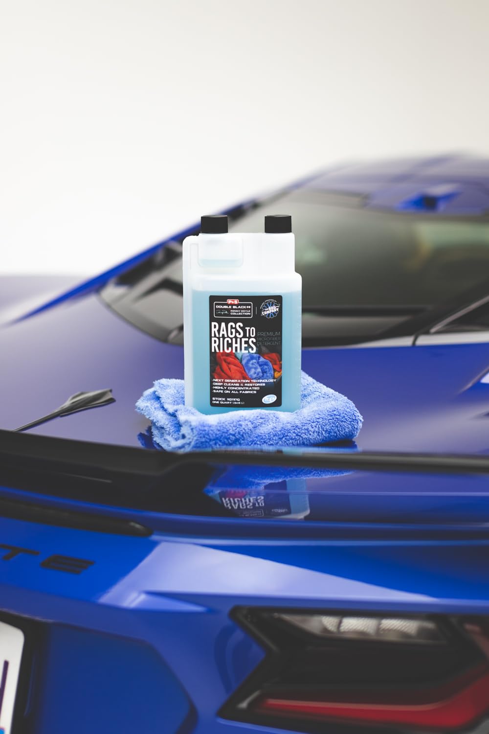 P & S PROFESSIONAL DETAIL PRODUCTS - Rags to Riches - Premium Microfiber Detergent, Deep Cleans and Restores, Safe on All Fabrics, Highly Concentrated, Next Generation Cleaning Technology (1 Gallon)
