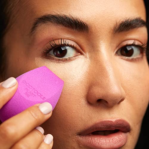 EcoTools Bioblender Makeup Sponge Trio, Large, Medium, & Small Beauty Sponges, Natural Makeup Blender Beauty Sponges for Liquid and Cream Foundation, Cruelty Free and Vegan, 3 Count